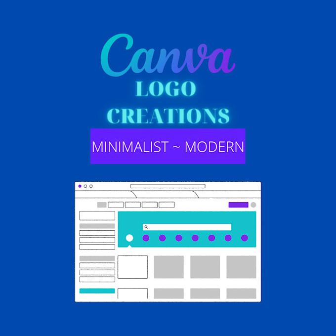 Design your modern and minimalist logo in canva pro by Iamtorievette ...