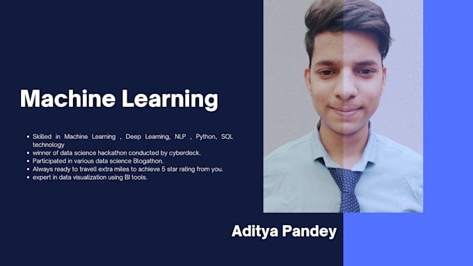 Do machine learning and deep learning in python by Adityapandey305 | Fiverr