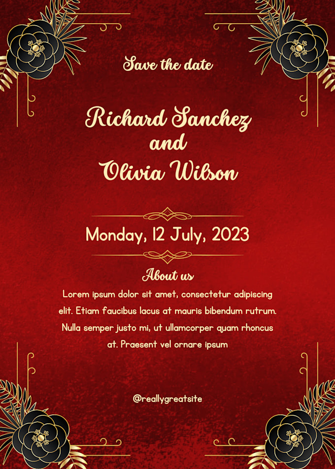 Design a unique and creative invitation cards by Mohammed_nafsir | Fiverr