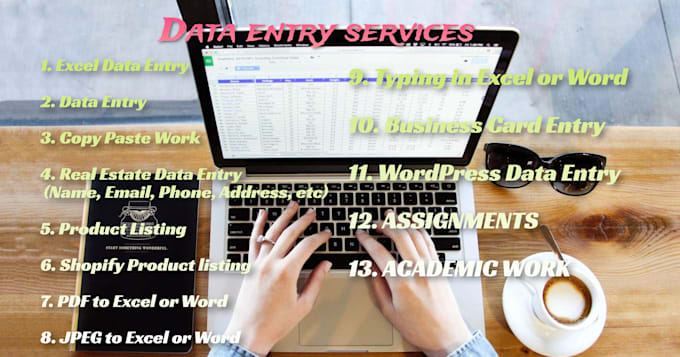 Do your data entry work, copy paste work, assignment work by Saspiro66 ...