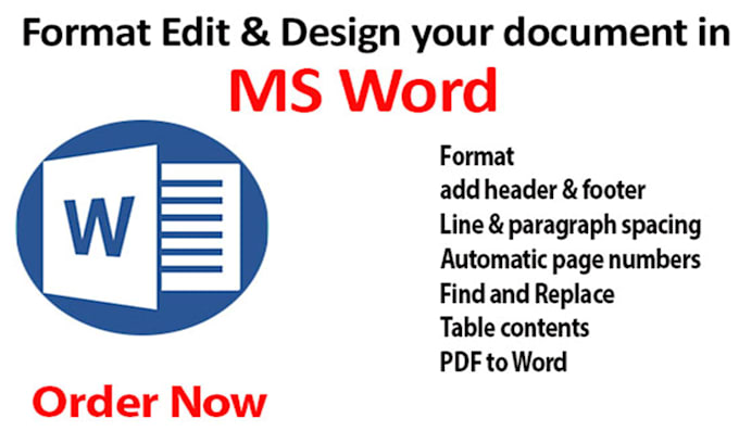 Create, edit, format, design, and type microsoft word documents by ...