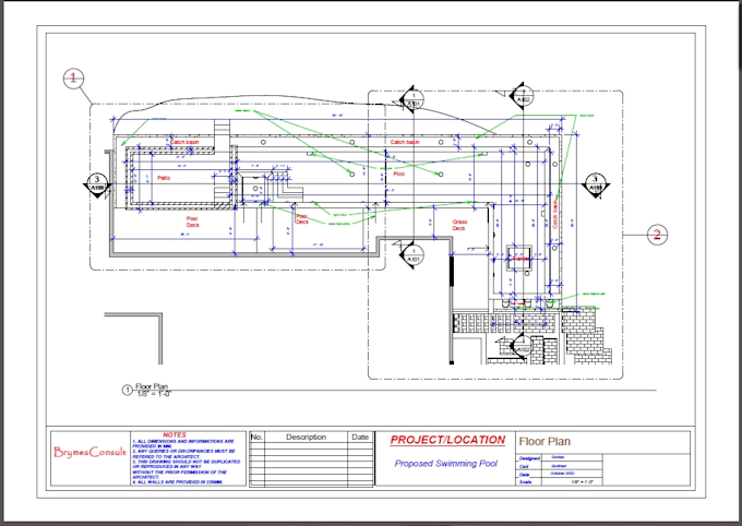 Do detailed swimming pool design by Brymsconsults | Fiverr