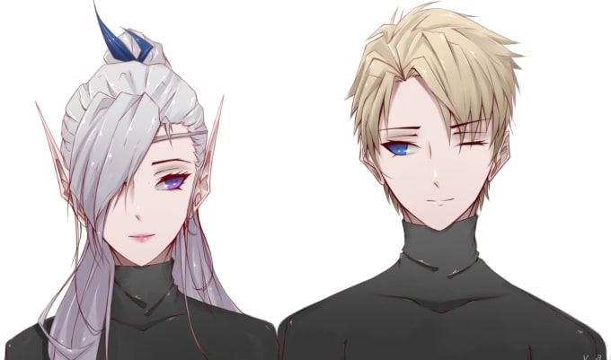 Do draw with in my style anime by Yatt_art | Fiverr