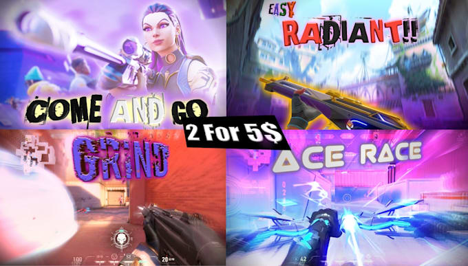 Make 2 valorant thumbnails for you in on day by Kunaljharwal | Fiverr