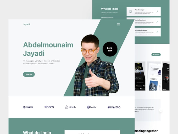 Develop personal website using gatsby, nextjs or react by Ammarfer | Fiverr