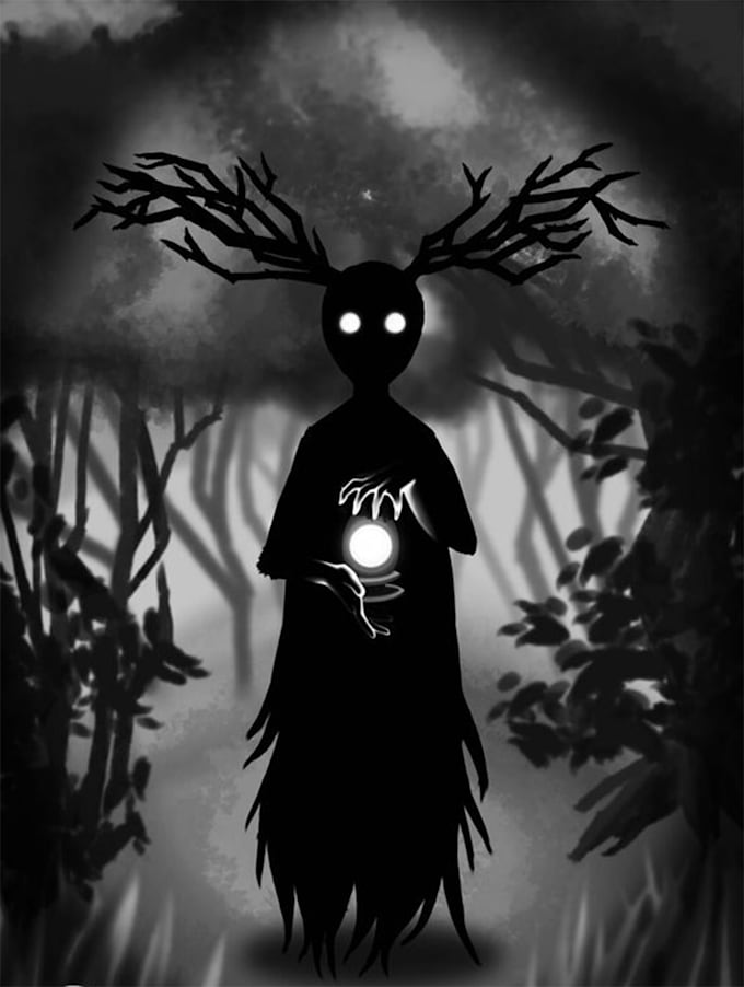 Draw detailed dark art and heavy metal horror illustration by Malkhor0 ...