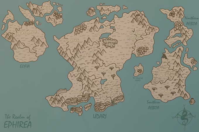 Create a custom world map for your dnd fantasy world by Sanderengelhart ...