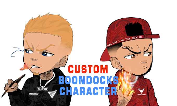 Create boondocks cartoon for you by Oussamataqsi | Fiverr
