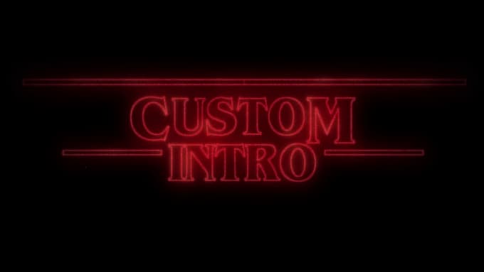 Create a custom stranger things inspired cinematic intro, outro with ...