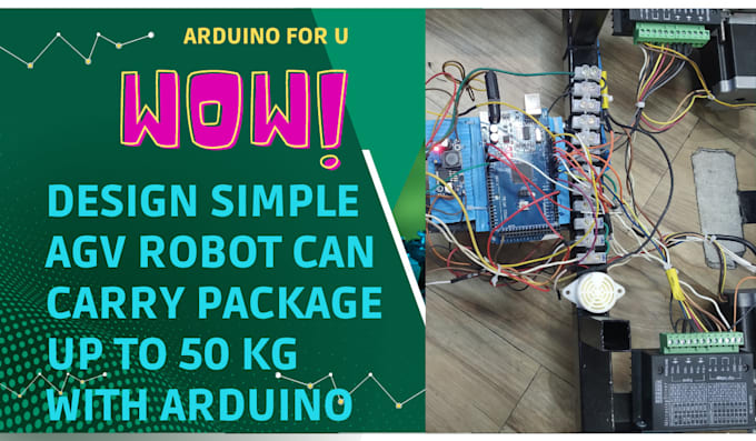 Design simple agv robot using arduino by Anhdiepvtx | Fiverr