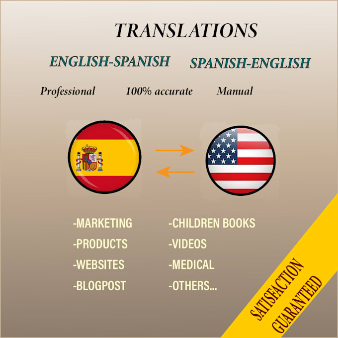 Translate any document in spanish and english for you by Orcrist4 | Fiverr
