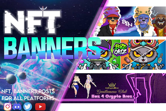 Design nft banner twitter and crypto banner , opensea banner by ...