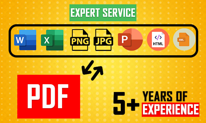 Convert pdf to word, excel, powerpoint or image in 24 hours by ...