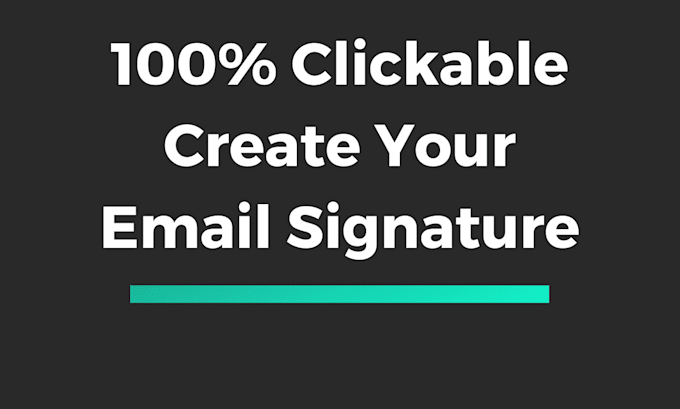 Design clickable email signature by Rubaiyyat | Fiverr