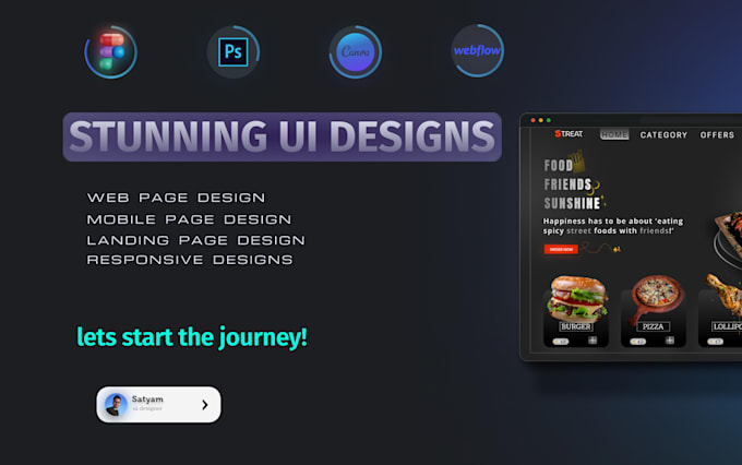 Design a clean and modern ui for your app or website by Sattyamm | Fiverr