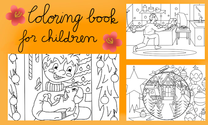 Draw coloring book for children by Ryna_22 | Fiverr