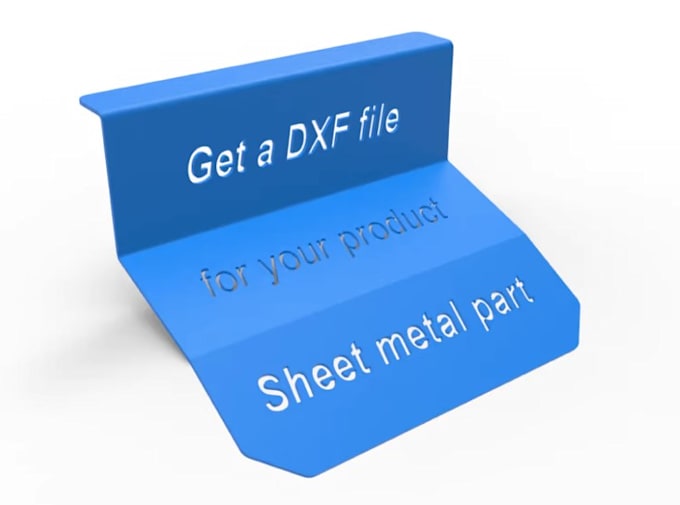 Make dxf files and drawings for sheet metal part by Crunky11 | Fiverr
