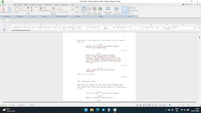 Give you the best scripts and screenplays as you expect by ...