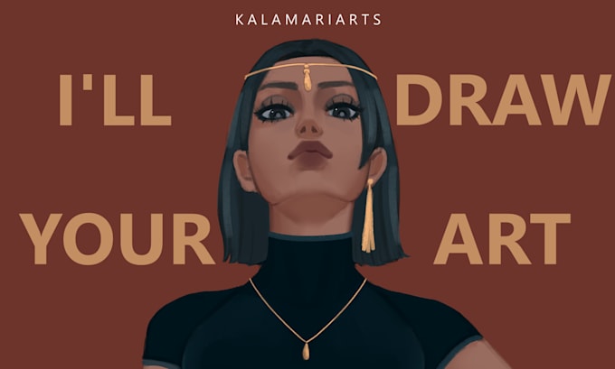 Draw your character digitally by Kalamariarts | Fiverr