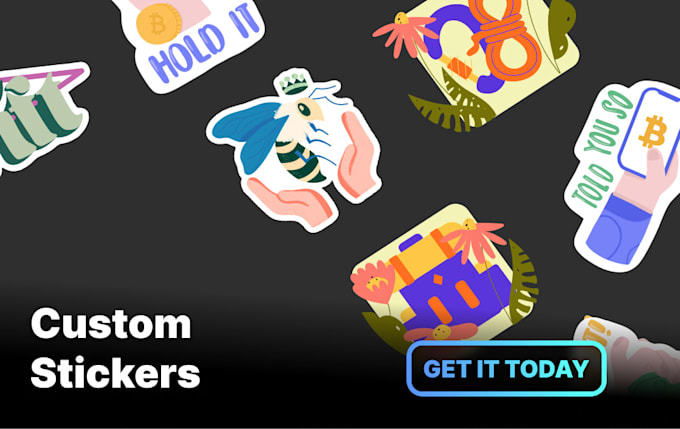 Design stickers, logo, label for telegram, social media or print by ...