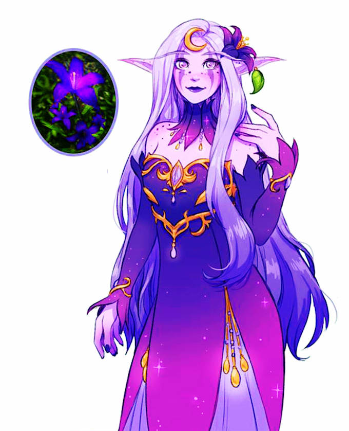 Do beautiful colored anime fan art and original character by Shamash ...