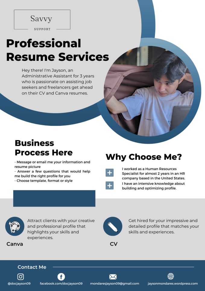 Build and create outstanding cv and resume by Jaysonmondares | Fiverr