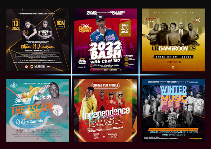 Creatively design a professional poster for your event by Matthewchanda ...