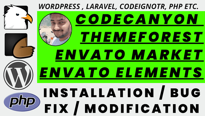 Install, modify and bugfix for codecanyon themeforest and envato script by Amanjaiswal6260 | Fiverr