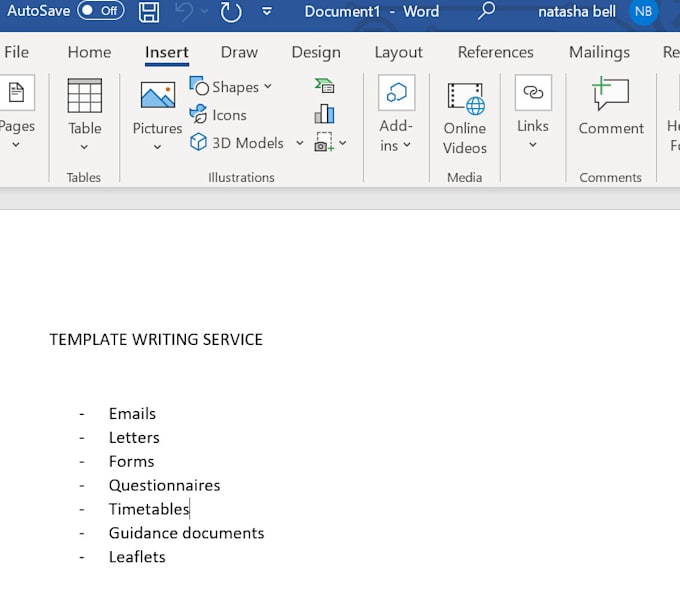 Create templates for your business eg emails letters questionnaires and ...