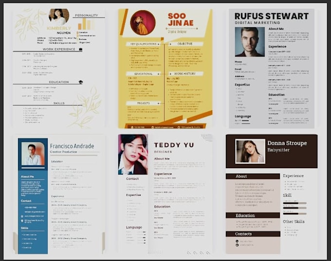 Design modern, professional resume, cv, portfolio by Babar_writes | Fiverr