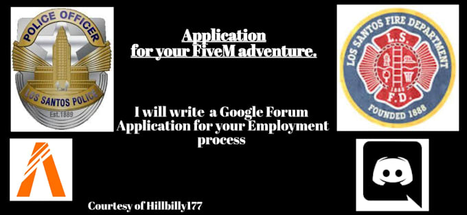 Write an application for your fivem rp business by Hillbilly177 | Fiverr