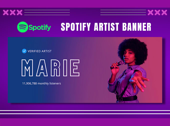 Design a professional spotify artist banner by Areebashahid112 | Fiverr