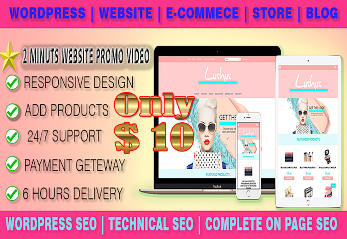 Build a professional and responsive wordpress website design by My_3d_artstudio | Fiverr