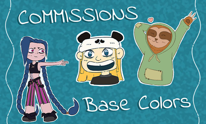 Draw commissions with base colors by Rebeca_reis | Fiverr