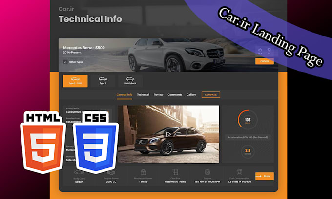 Design and code custom website in html css and wordpress by Mfreezetime ...