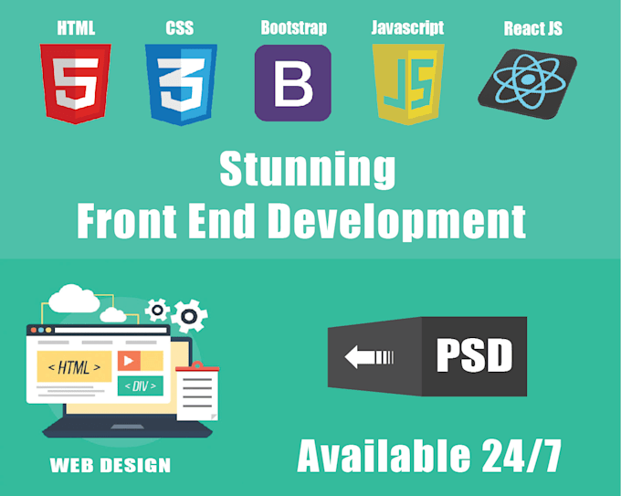 Do front end development for you in html5, css3 and react js by Ansar_988 | Fiverr