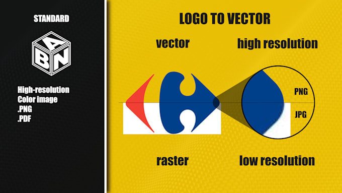 Vectorize and redraw your logo in a high resolution image by ...