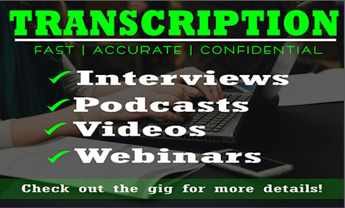 Deliver accurate transcripts for any english video or audio by ...