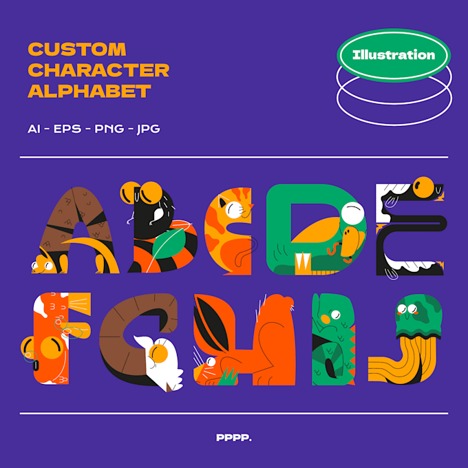 Make full 26 custom character alphabet by Prupapope | Fiverr