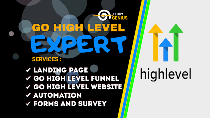 Build go high level website, gohighlevel sales funnel, gohighlevel blog by Techy_genius | Fiverr