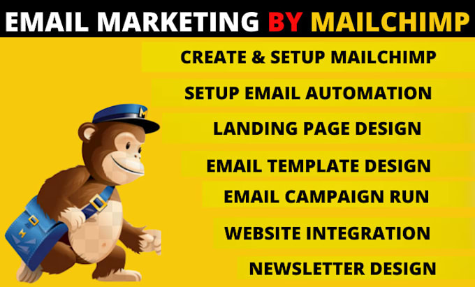 Do mailchimp email campaign email marketing email template design and ...