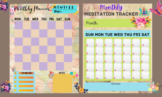 Design custom planner, journal, tracker, calendar by Dreamchaser1530 ...