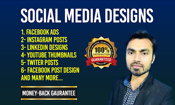 Create 30 unique social media posts designs for whole month by ...