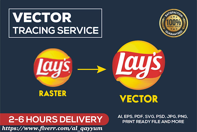 Do vector tracing, vectorize image, redraw, convert logo to vector in 2 hours by Al_qayyum | Fiverr