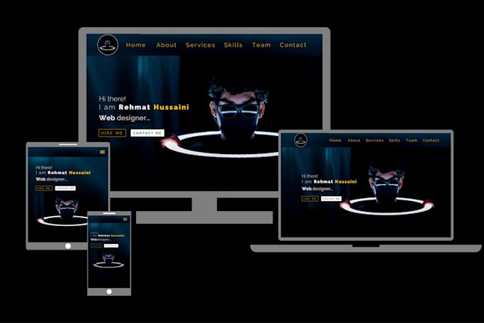 Build Responsive Website Using Html Css And Javascript By Rehmathussaini Fiverr