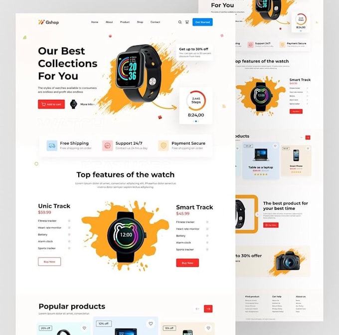 Design a stunning ui ux for your websites by Isabellanelson1 | Fiverr