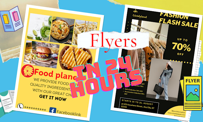 Create a professional flyer in few hours by Sabhinkhan | Fiverr