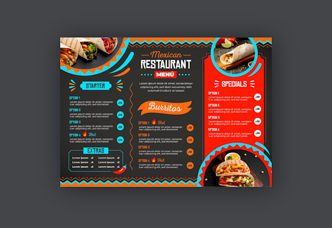 Design digital menu, digital screen or menu board by Designworkus | Fiverr