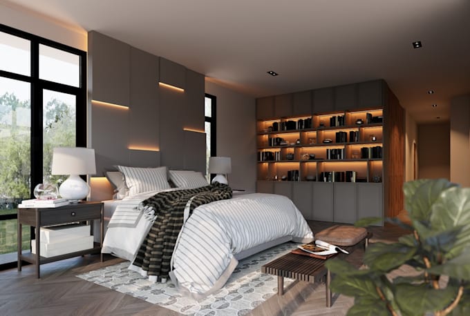 Do architectural 3d visualizer interiors and exteriors 2d autocad ...