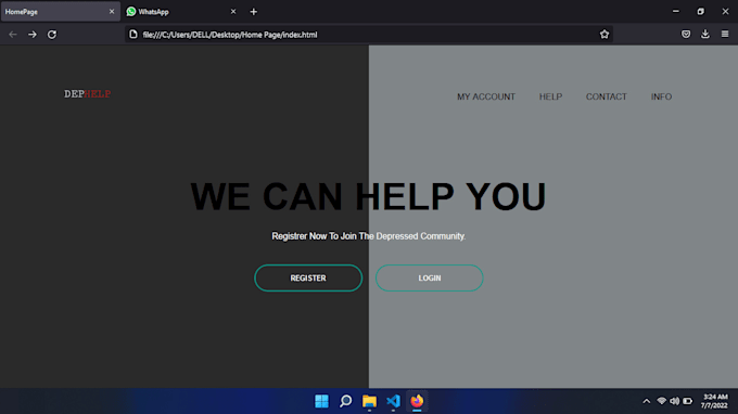 Build a website with html css but no hosting cause i am poor by ...